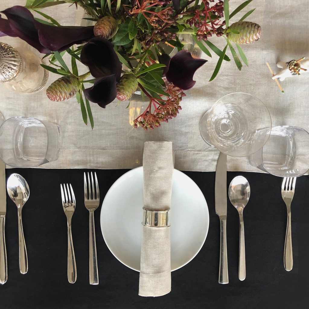 Huddleson-Italian Linen Tablelinens-Natural Linen Tablecloth Square ...